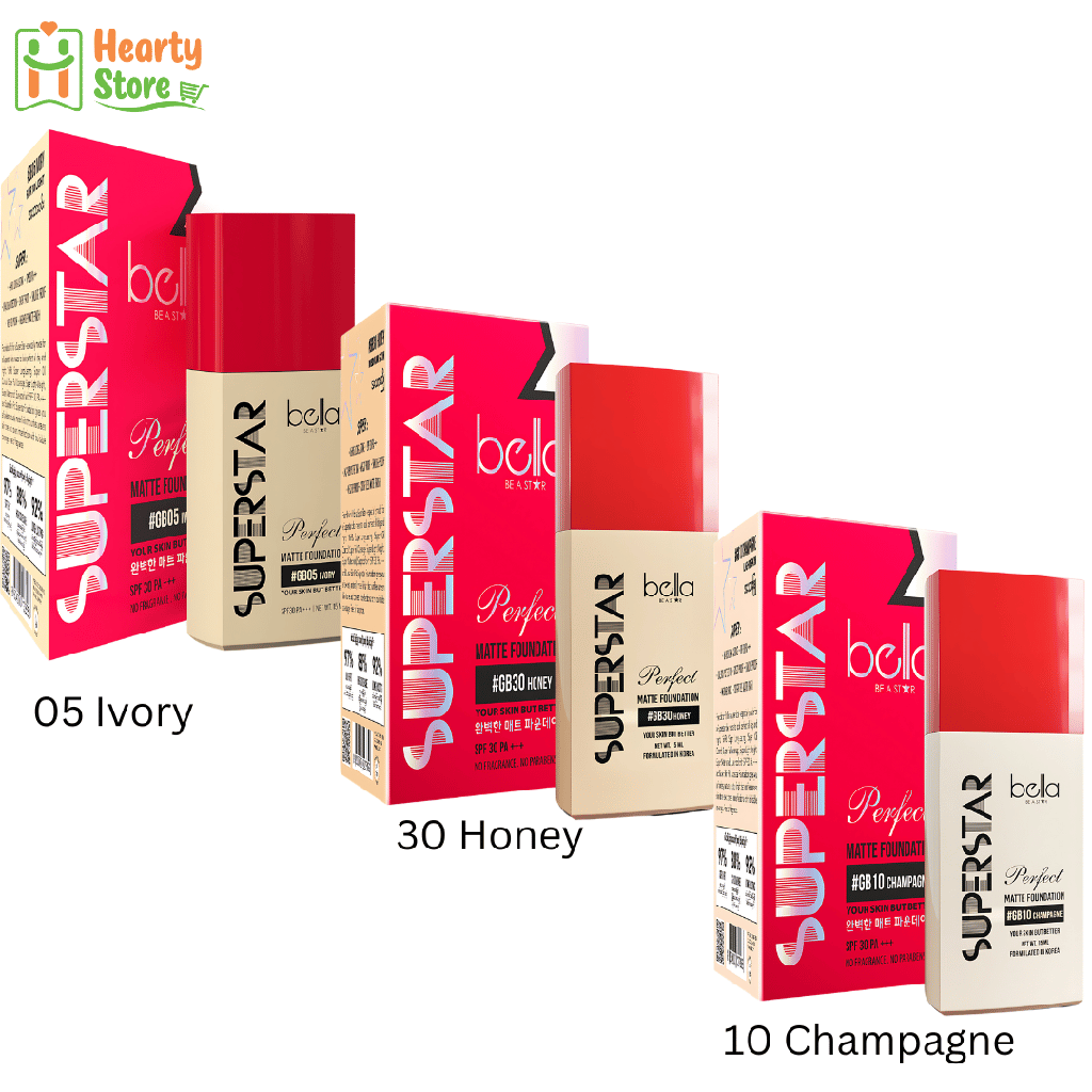 Bella Perfect Matt Foundation SPF30+++ 15ml | Hearty Store